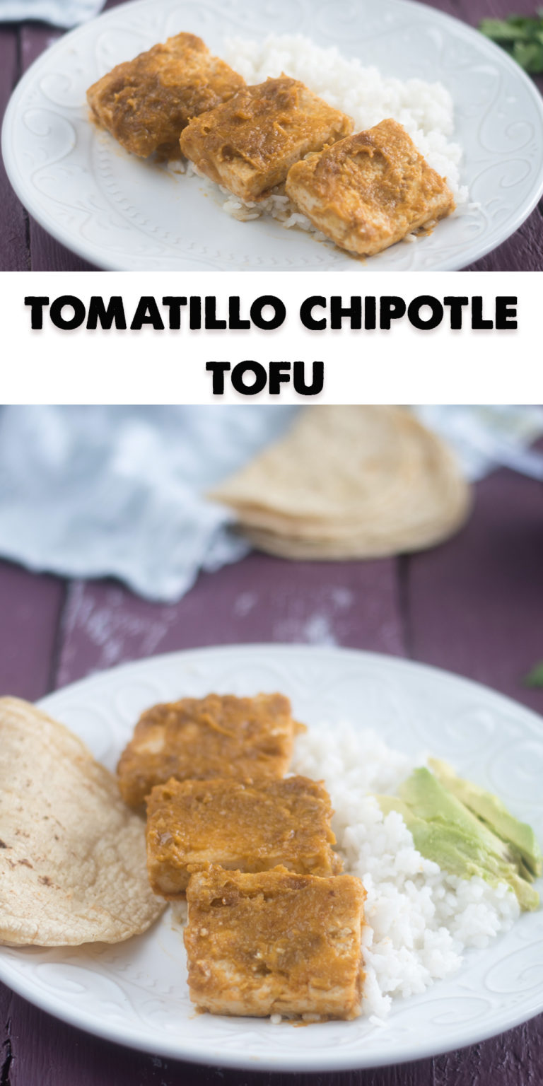 Tomatillo Chipotle Tofu - Thyme & Love
