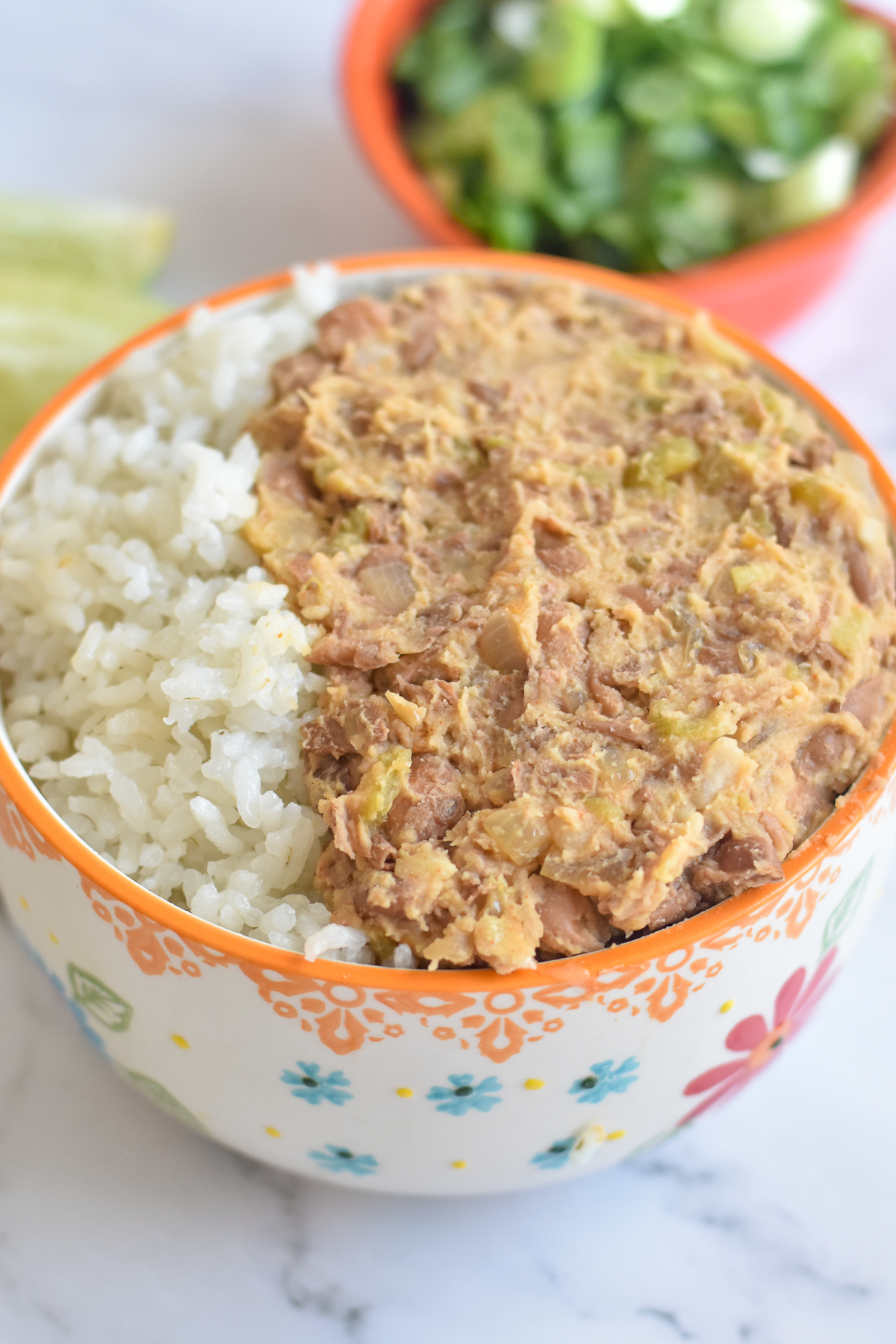 Refried Beans and Rice - Thyme & Love