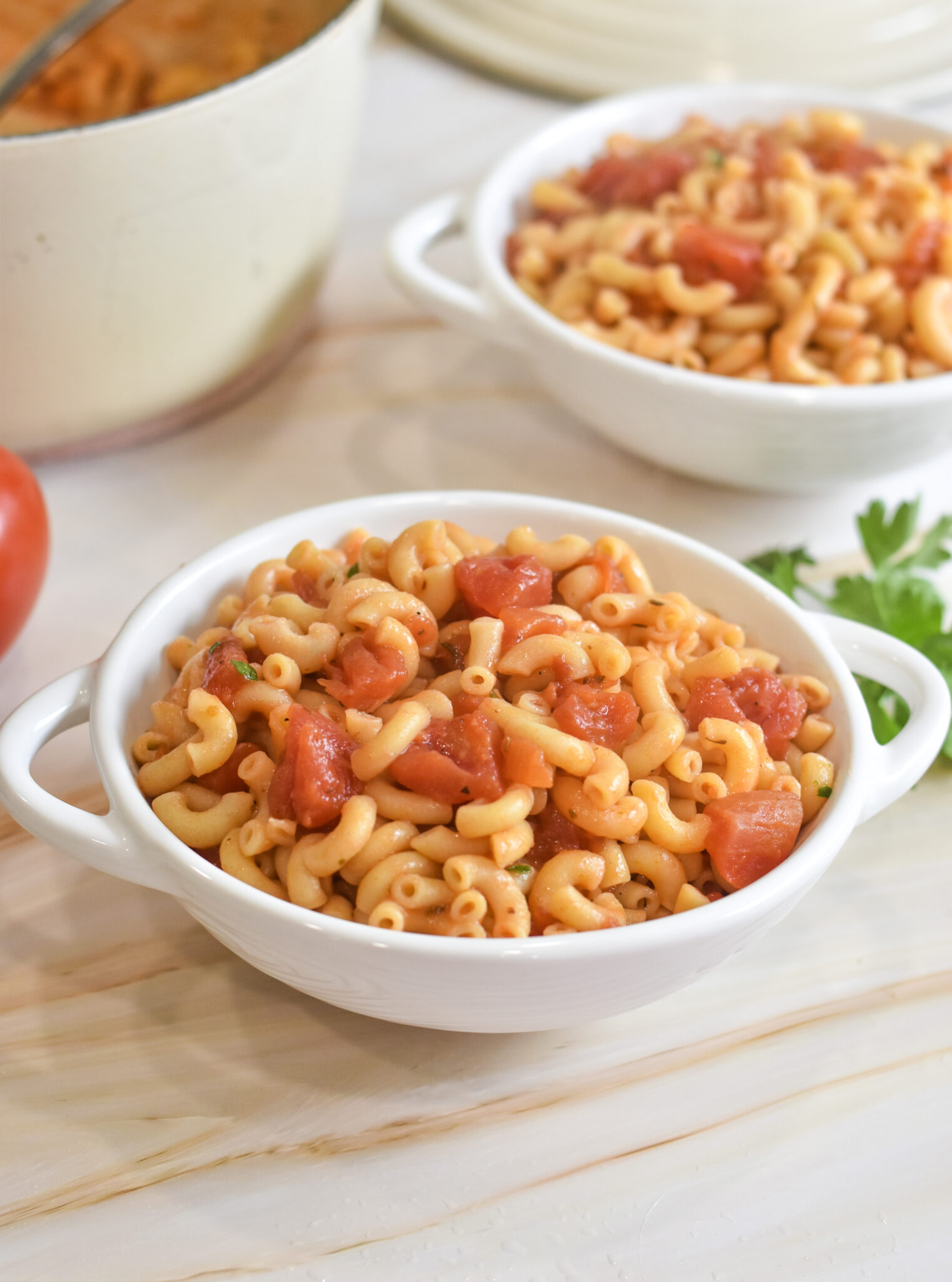 Macaroni and Tomatoes - Thyme & Love